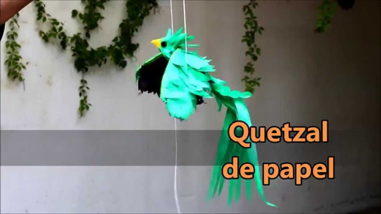 Quetzal de papel - YouTube