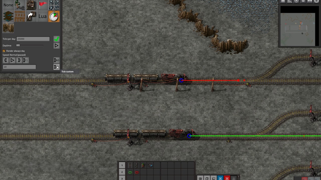 Even more investigation of waypoint stations in Factorio 0.17.16 - YouTube