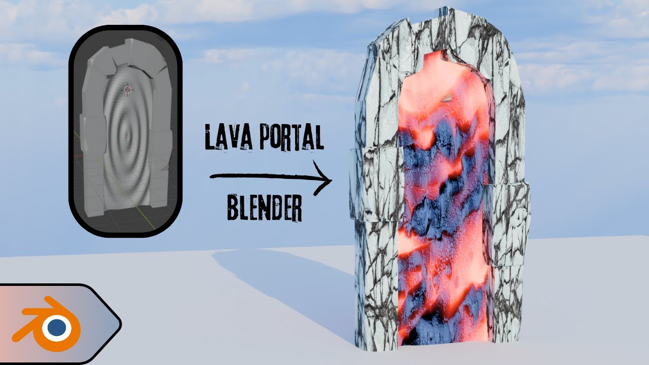 Magical LAVA Portal in Blender full tutorial - YouTube