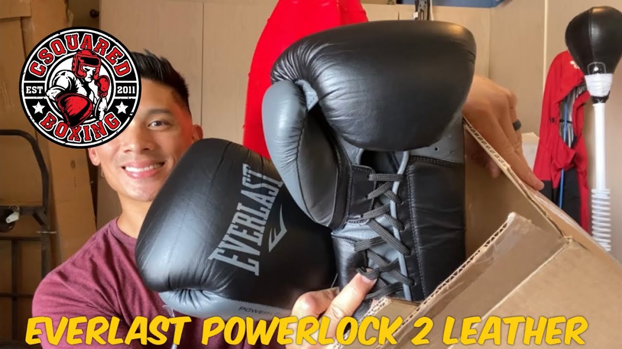 Everlast Powerlock 2 LEATHER Boxing Gloves- UNBOXING AND FIRST LOOK ...