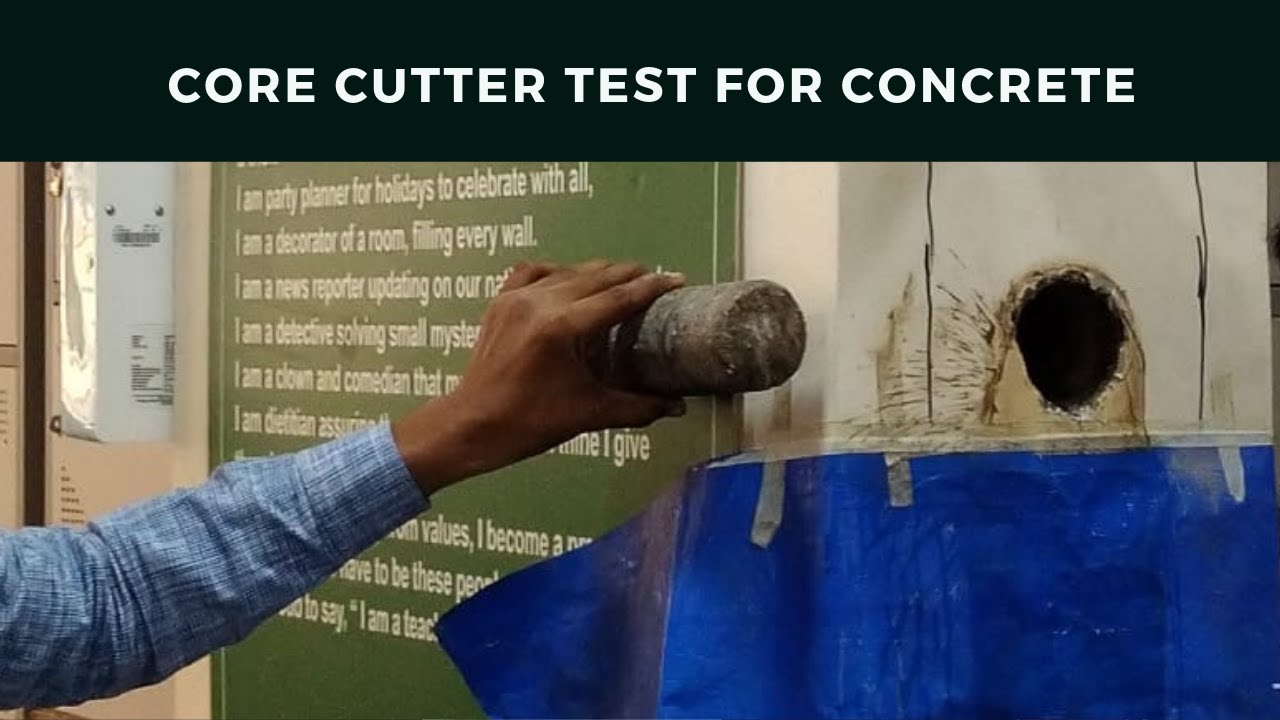 CORE CUTTING FOR CONCRETE STRENGTH TEST - YouTube