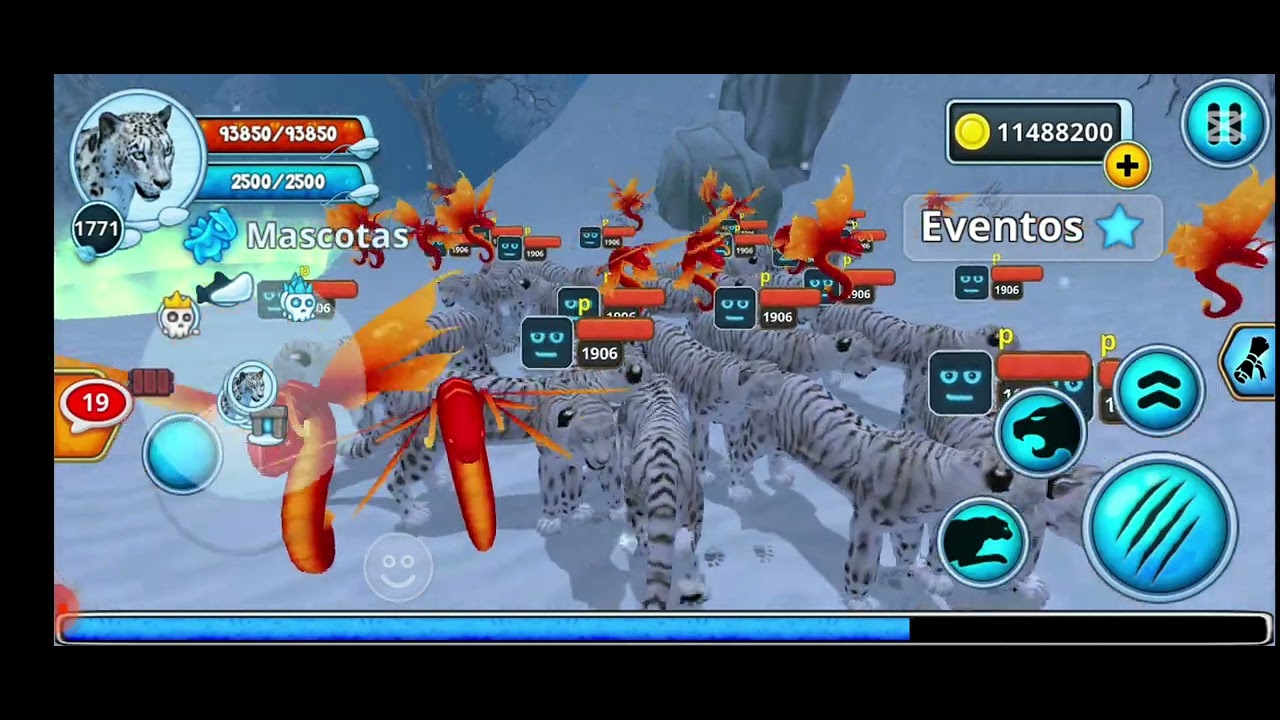 Snow Leopard Family Sim Online 59 - Clones of my account - YouTube