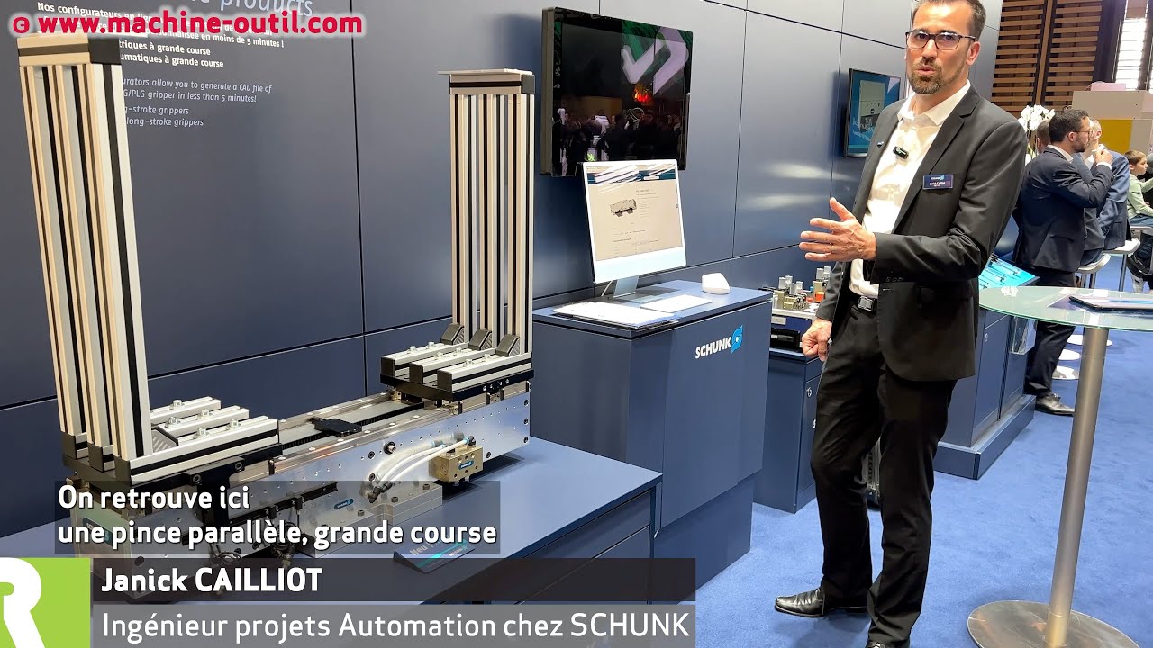 Configuration simplifiée des pinces pour robots chez Schunk - YouTube