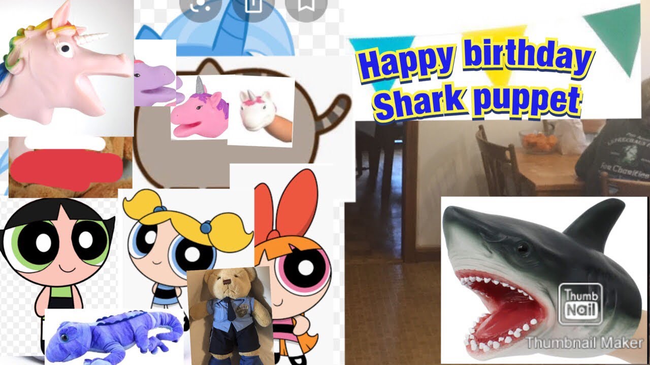 Shark puppet and the birthday disaster - YouTube
