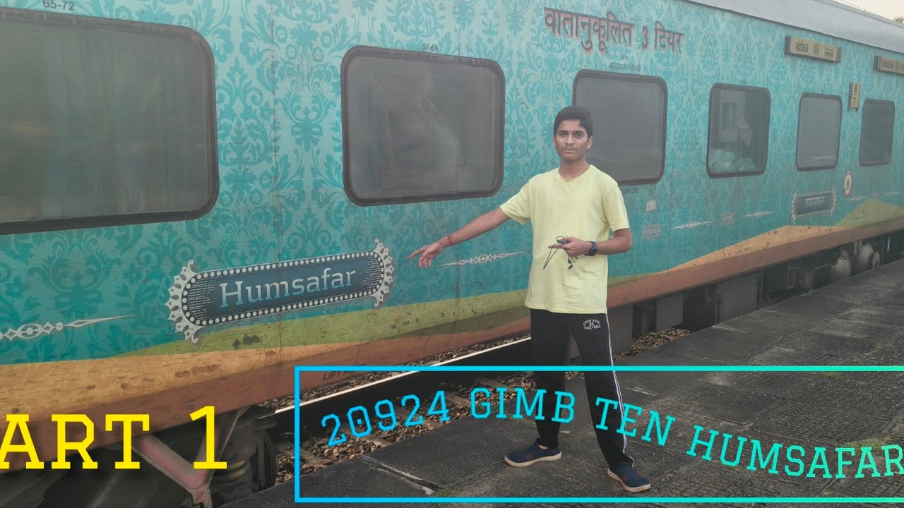 20924 GIMB TEN HUMSAFAR EXP; Best train to watch Kerala scenes; PART 1 - YouTube