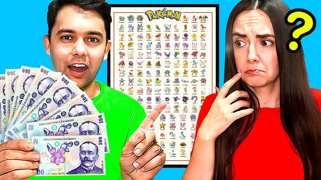 CASTIG 1000 RON Daca Ghicesc TOTI Pokemonii! - YouTube
