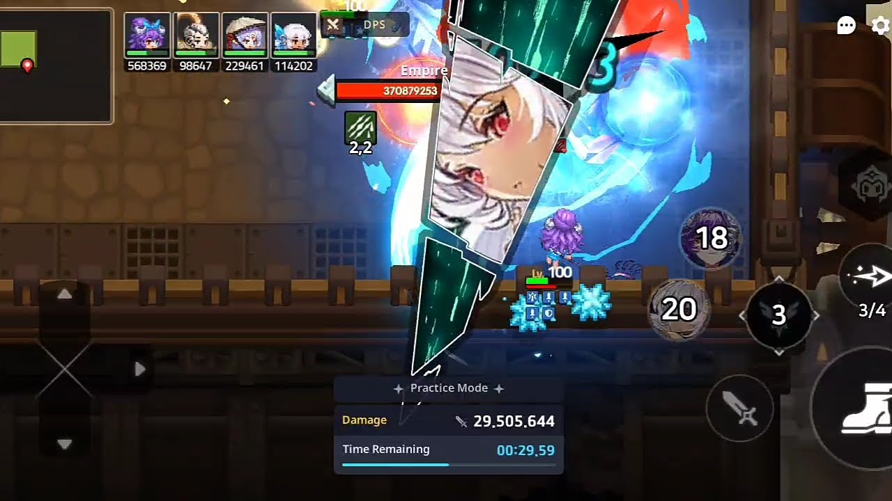 Guardian Tales - Water Ranged 2 vs Empire Knight (Raid) - YouTube