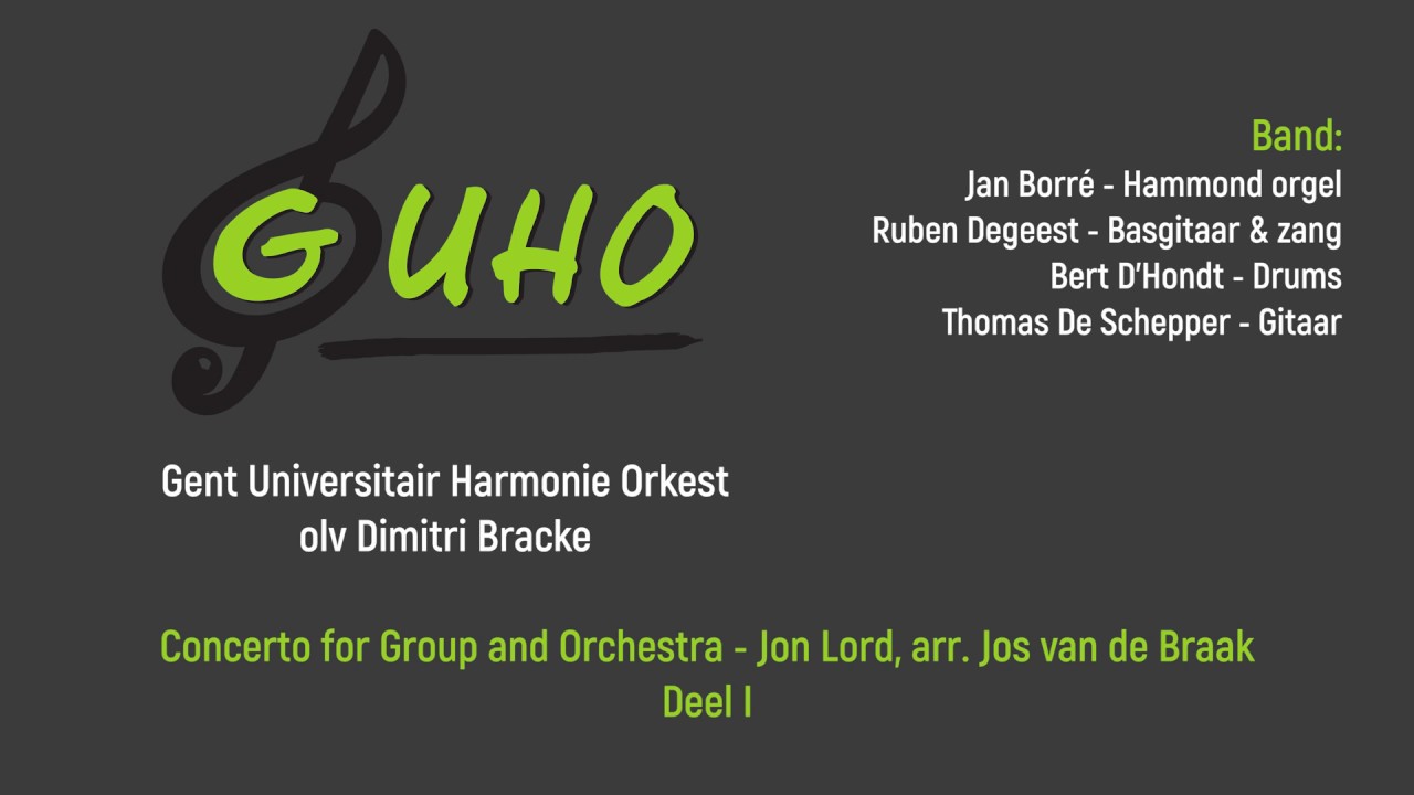 GUHO 1969 - Concerto for Group and Orchestra (First Movement) - YouTube