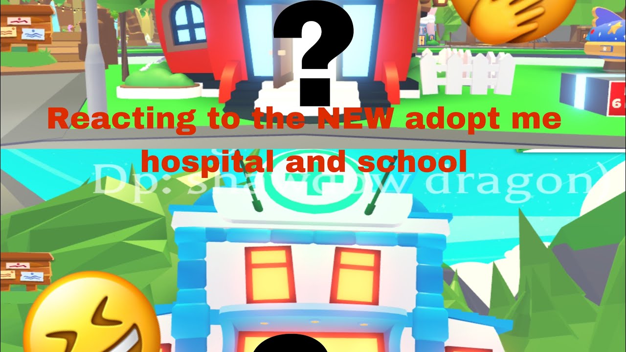 Reacting to the NEW school and hospital in Roblox Adopt Me! - YouTube
