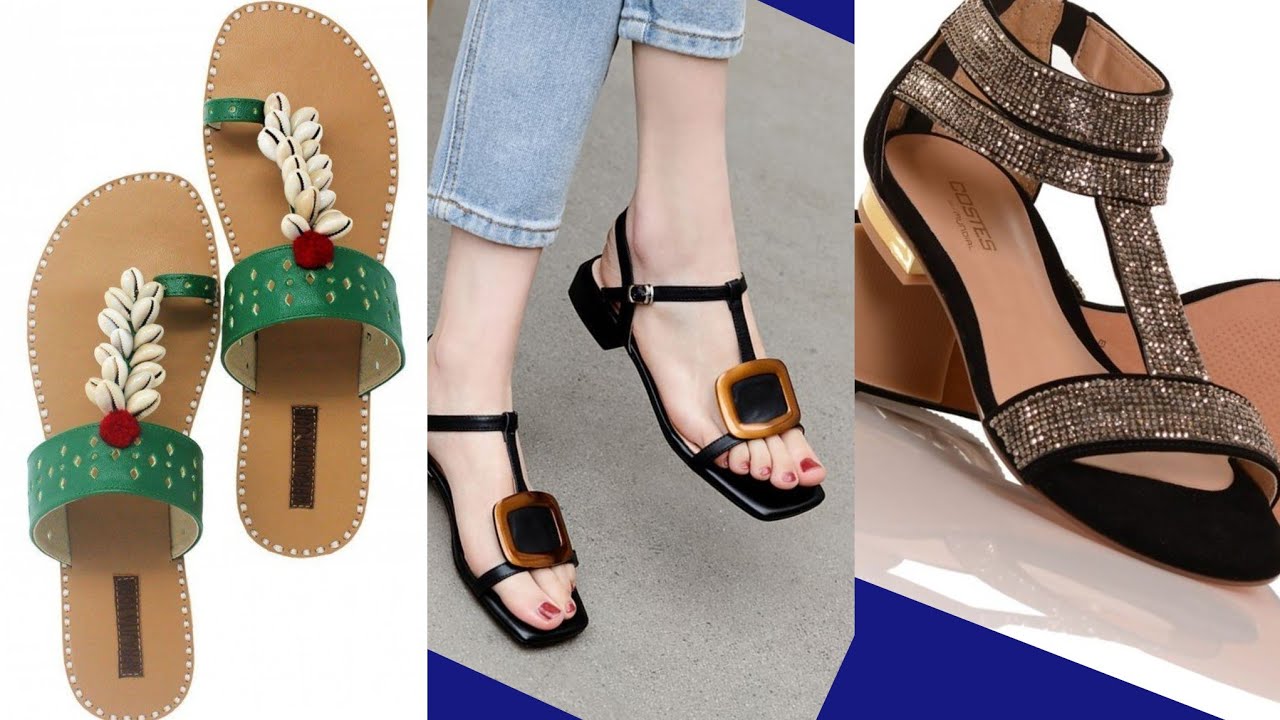 new stylish sandal design flat - YouTube