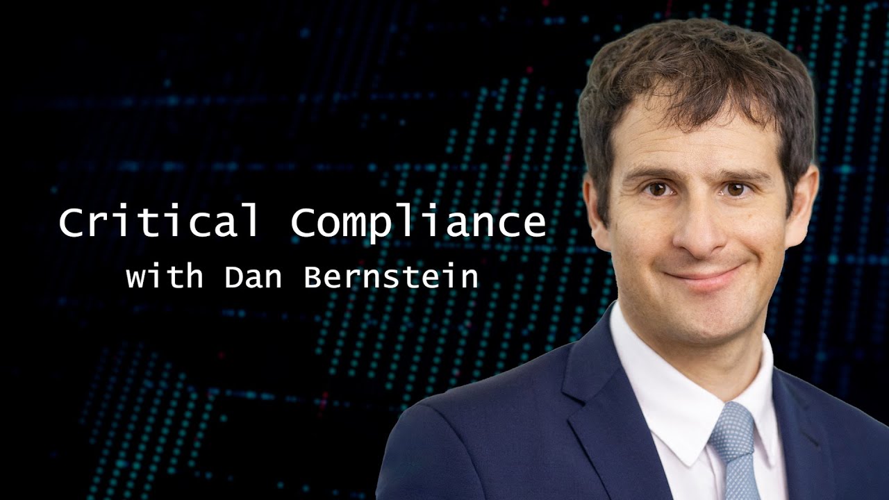 Critical Compliance | Dan Bernstein | Bribes v. Gratuities - YouTube