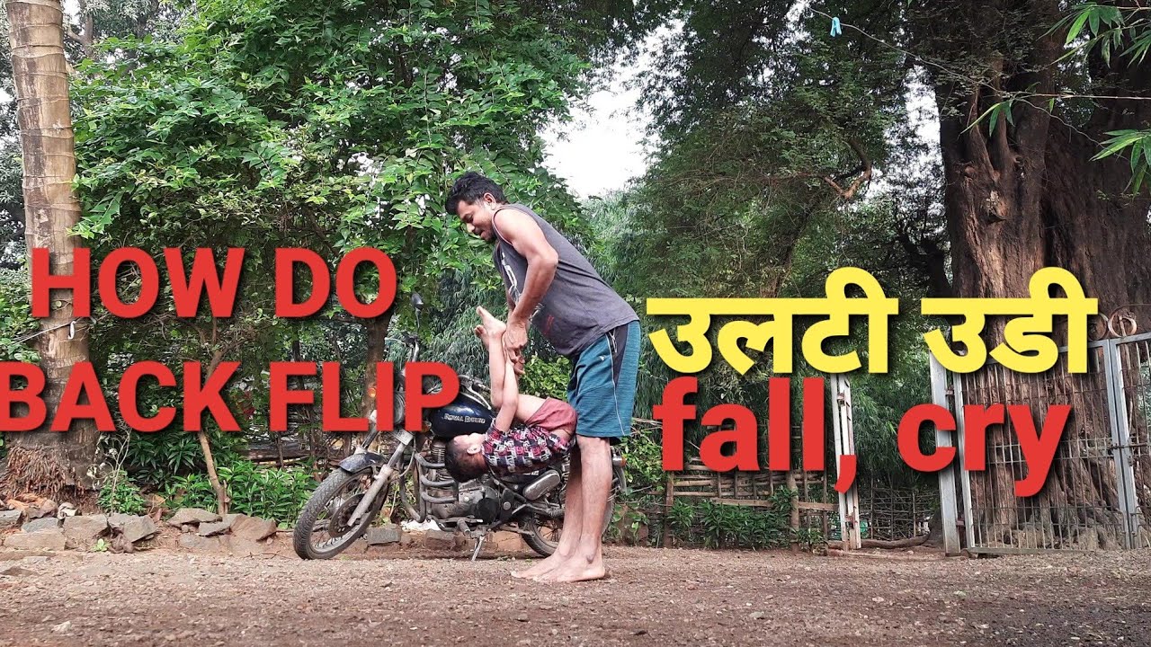 Back flip fall, cry, try, success - YouTube