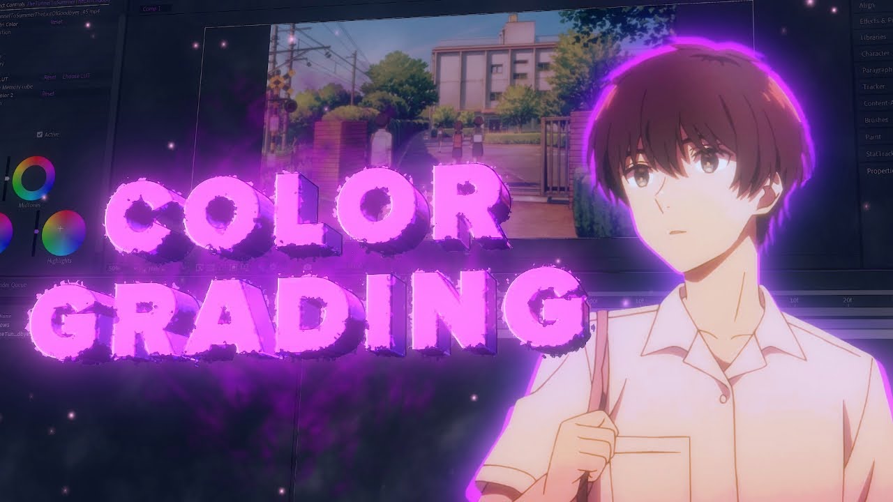 Color Grading Anime Clips | AE Beginner Tutorial - YouTube