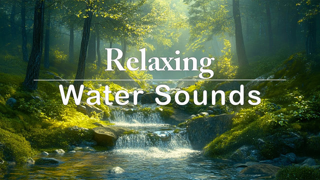 Mountain Stream Water Sounds. Rushing River Sounds to Sleep. 3 Hour ...