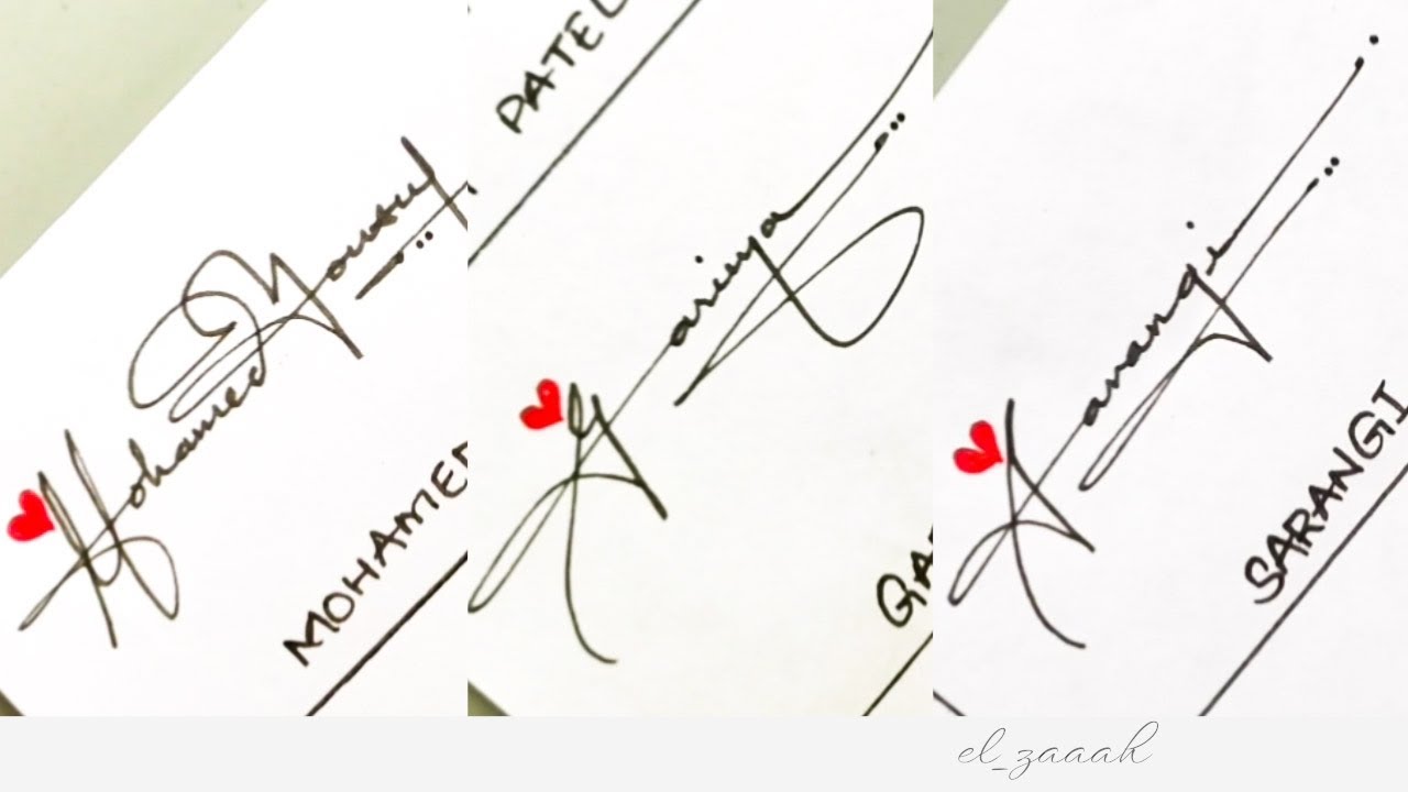 Mastering the Art of Signature : How to Create Your Unique Name Design ...