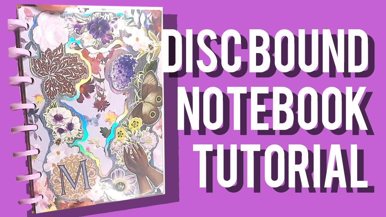 Making a Disc Bound Notebook - Discbound Planner - Tutorial #craft # ...