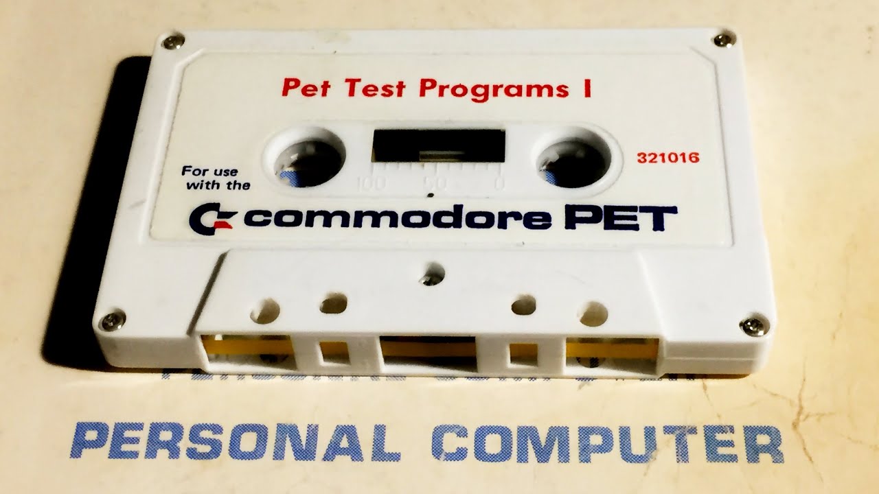 Cassette Tape Tests 1 Vintage Commodore PET 8K Chiclet Keyboard BW 9 ...