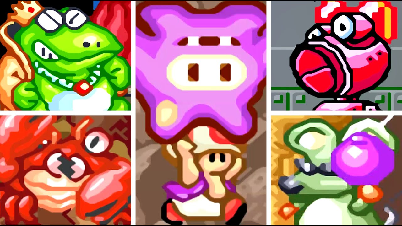 Super Mario Advance - All Bosses With Toad (No Damage - 4k 60fps ...