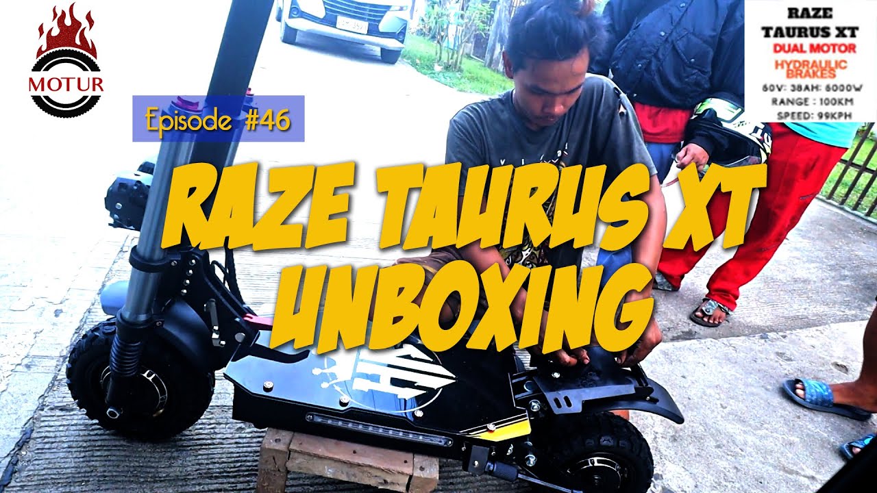 Raze Taurus XT in Bohol Unboxing (Electric Kick Scooter) || Pinas ...