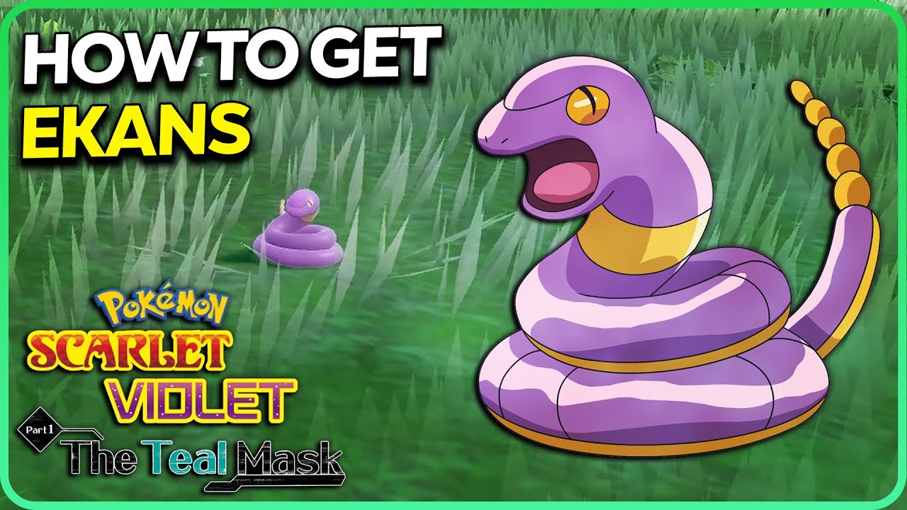 How to Get Ekans Pokemon Scarlet & Violet Teal Mask DLC - YouTube