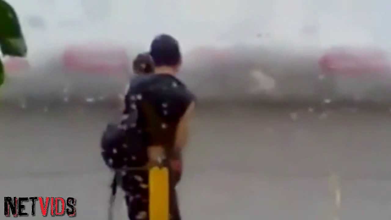 Man Tries To Carry His Girlfriend Through Rain | Fail! - YouTube