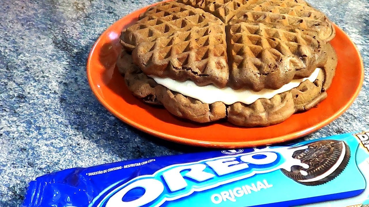 Gofres, Waffles de oreo - YouTube