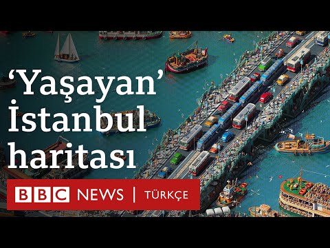 Pandemi günlerinde bir sanat ürünü: 'Yaşayan' İstanbul haritası