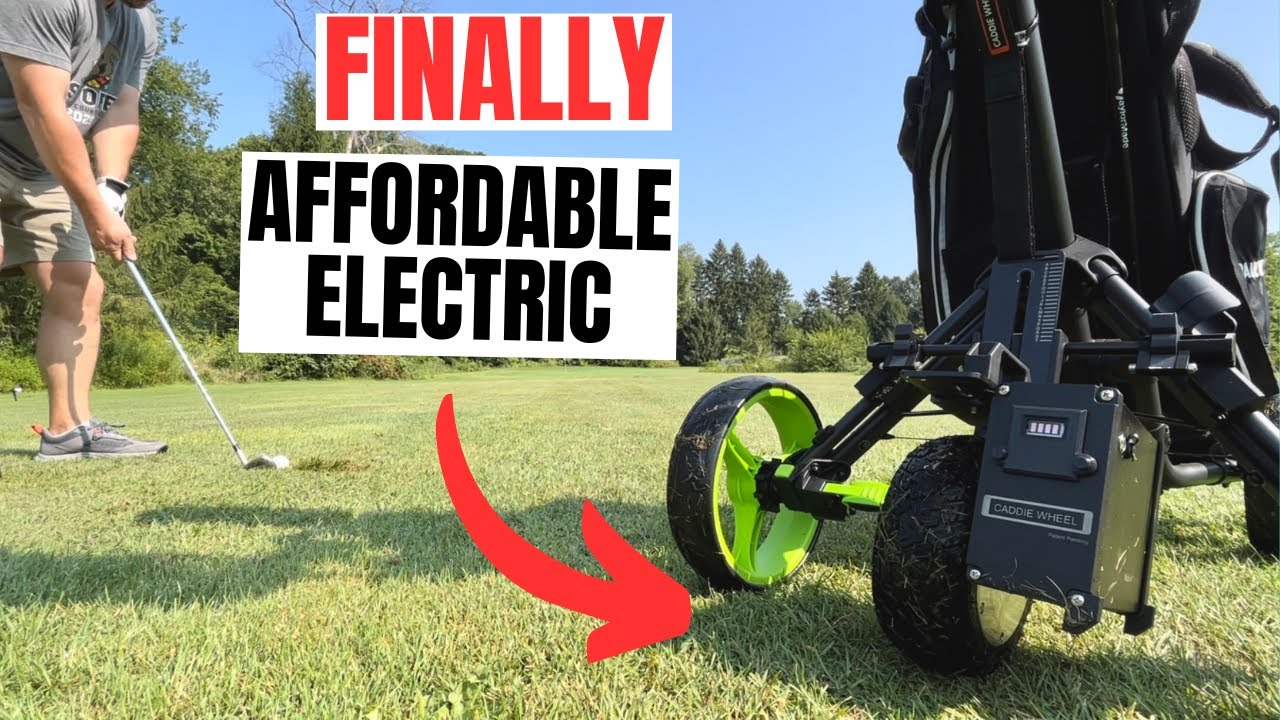 Caddie Wheel | Automatic Golf Push Cart! Review - YouTube