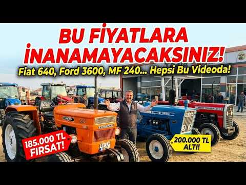 UCUZ TRAKTÖR ARAYANLARA! 185.000 TL’YE TRAKTÖR KALDI MI? | 2. El Piyasa Fiyatları Alt Üst Oldu!