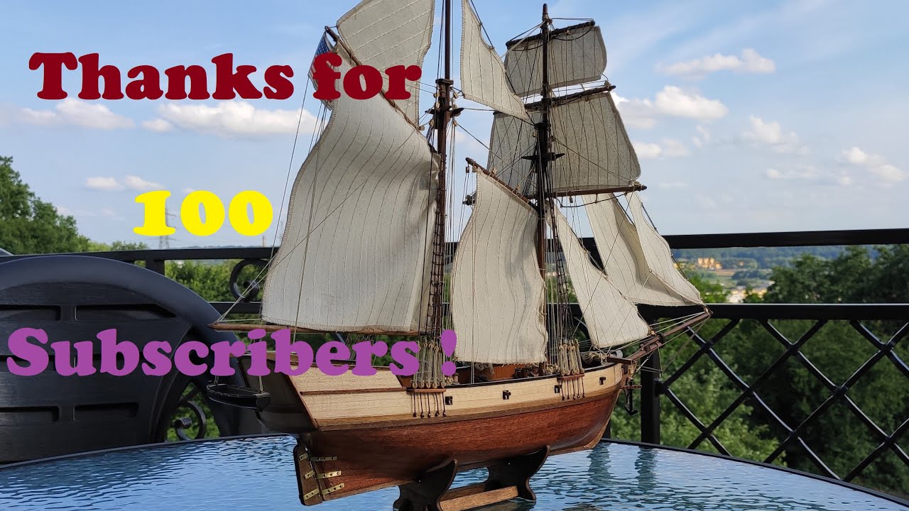 100 Subscribers ! My First Ship Model - Albatros 1/100 Scale Model ...