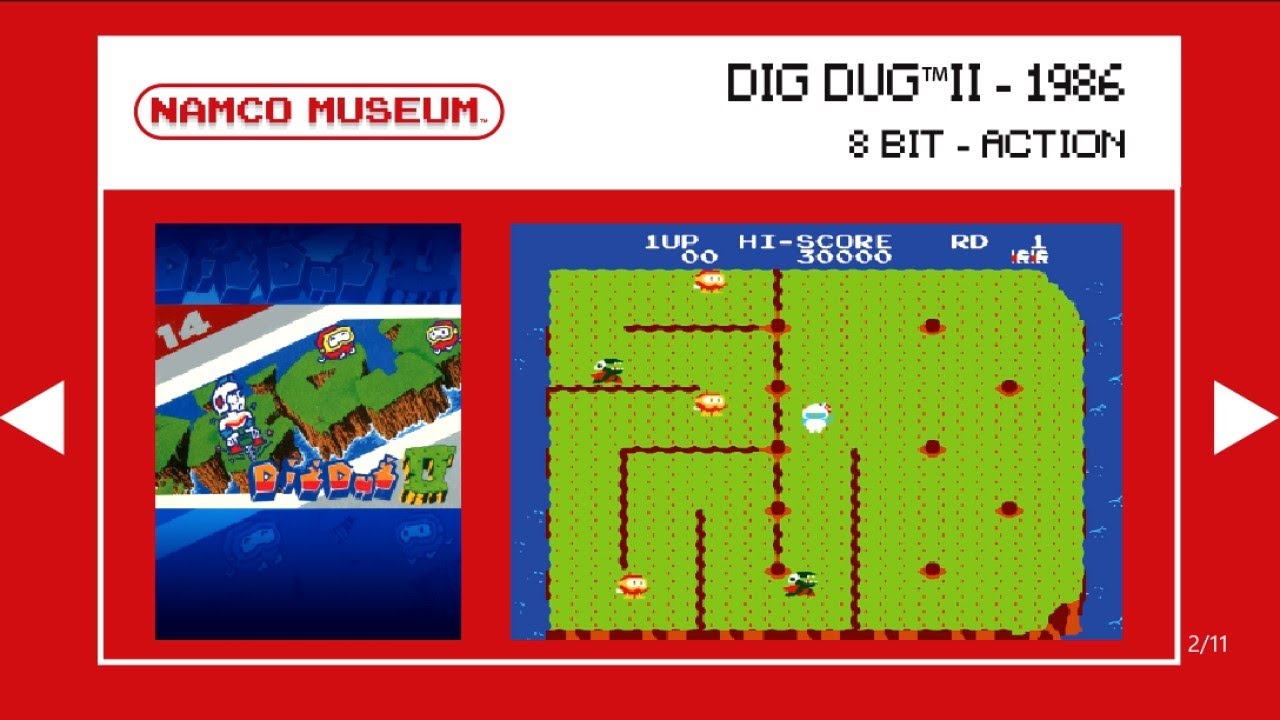 Dig Dug 2 | Namco Museum Collection 2 | Game 2 of 11 | Evercade ...