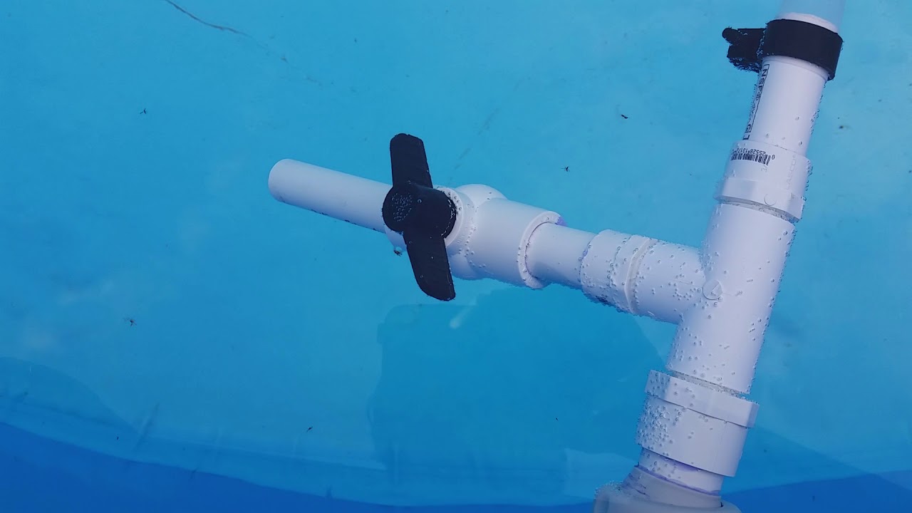 Floating Fountain on Intex 15 Foot Summer Escapes Pool with Sand ...