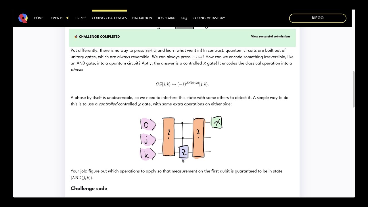 Problem 14 - Ctrl-Z | QHack 2023 Coding Challenges - YouTube