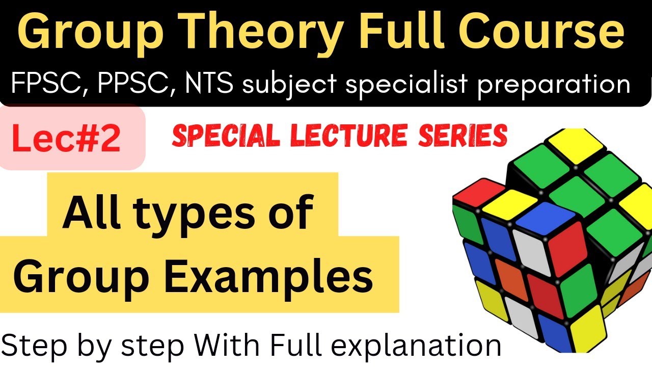 Examples of groups lec#2 examples of groups and non-groups #mathematics ...