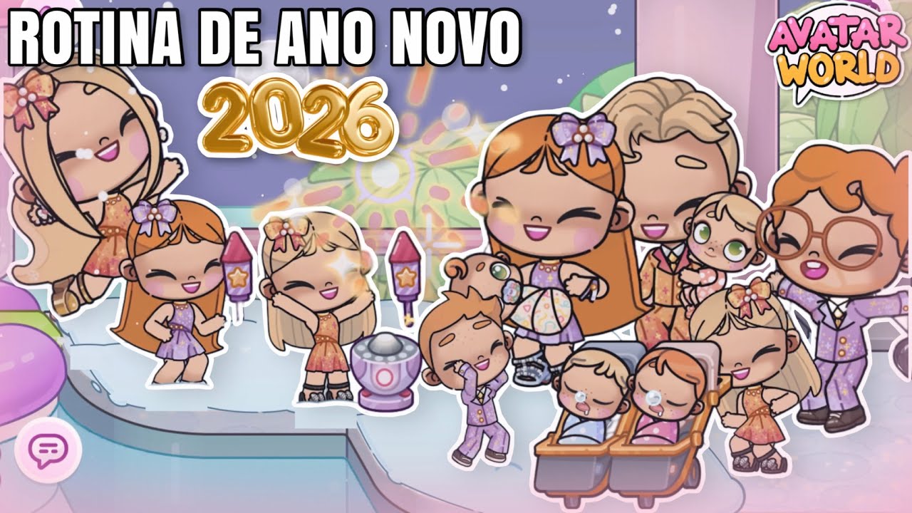 ROTINA DE ANO NOVO NO AVATAR WORLD 🪅🤍 - YouTube