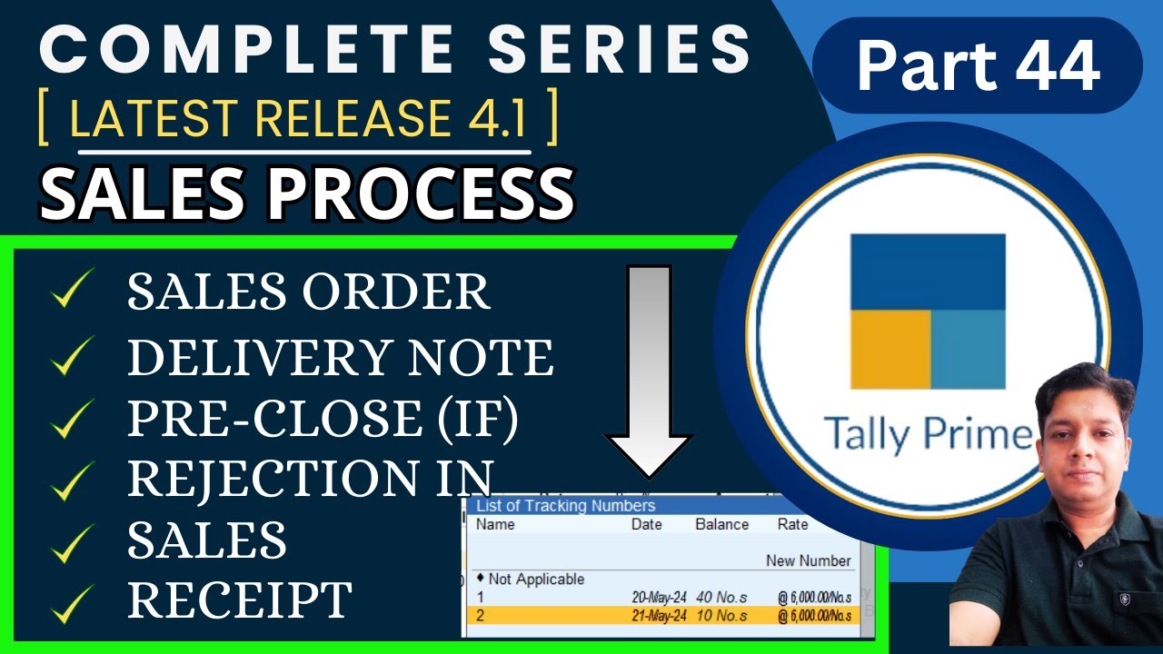 Part 44 || Sales Order Processing ! Delivery Note ! Pre Close ...