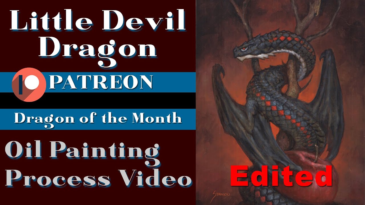 Little Devil: Painting a Black Amphithere Dragon from Start to Finish ...