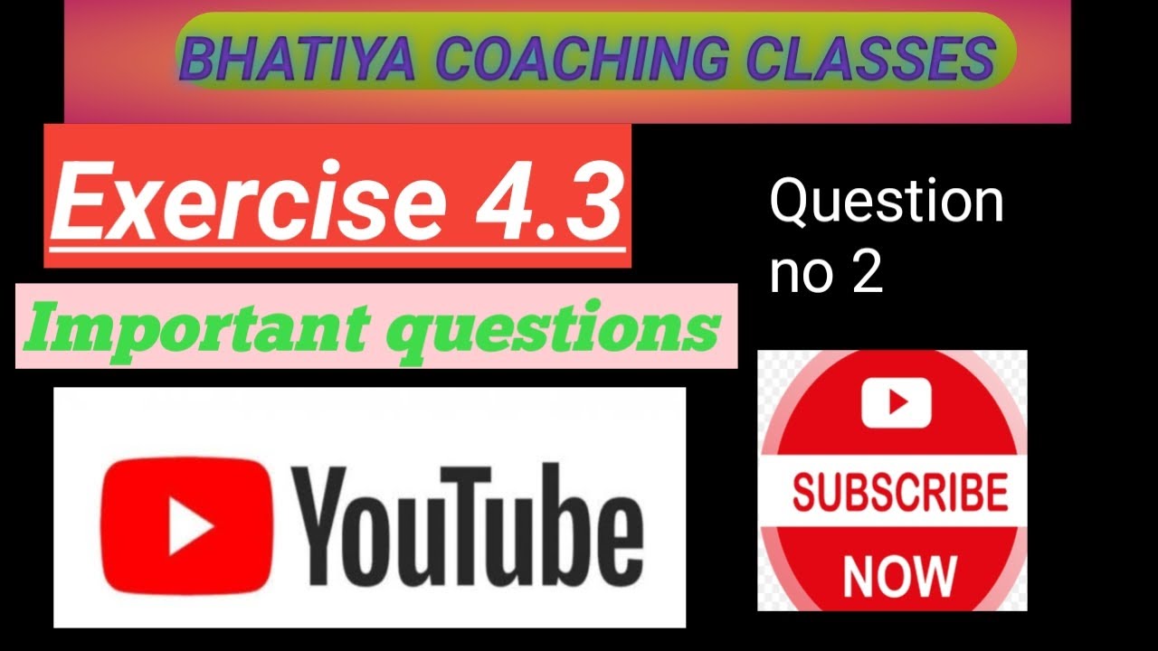 Important questions for board exam. - YouTube