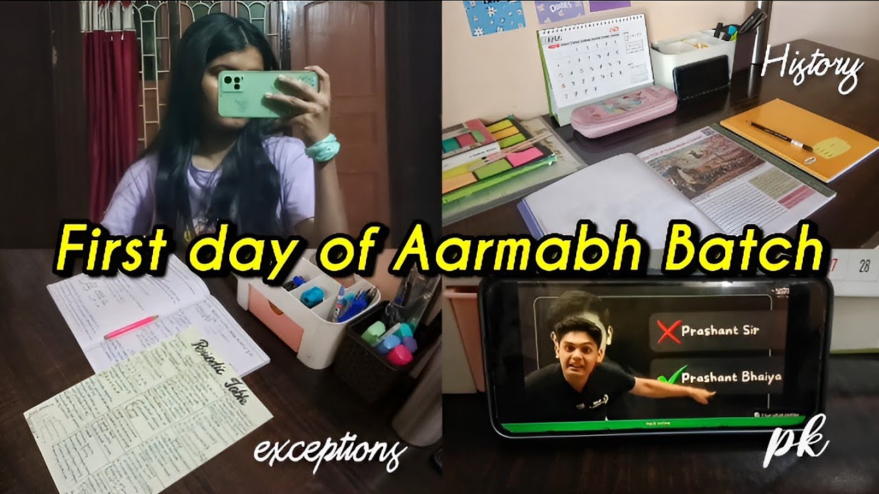 First Day of AARAMBH Batch | Next Toppers| Class 10 Study Vlog | Class ...