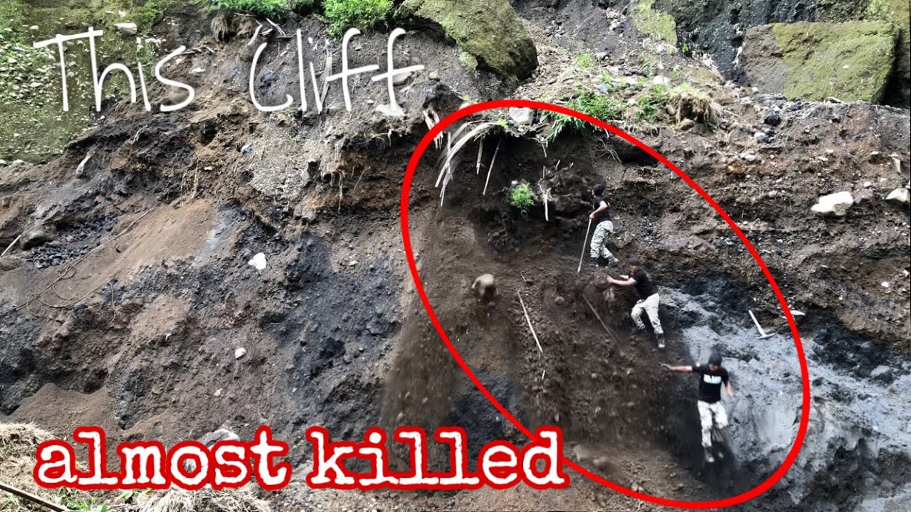 fell and was almost buried by a landslide, the most dangerous ...