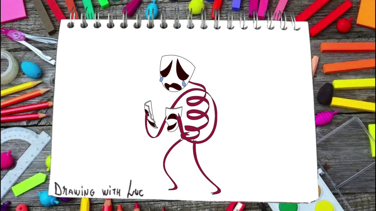 How to draw Gangle | The Amazing Digital Circus | Step by Step - YouTube