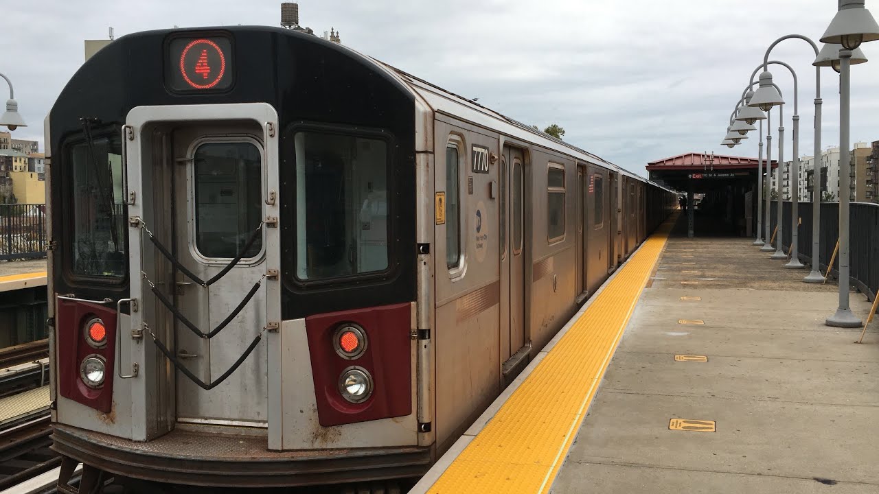 MTA NYC Subways: R142A (4) @ 170 Street - YouTube