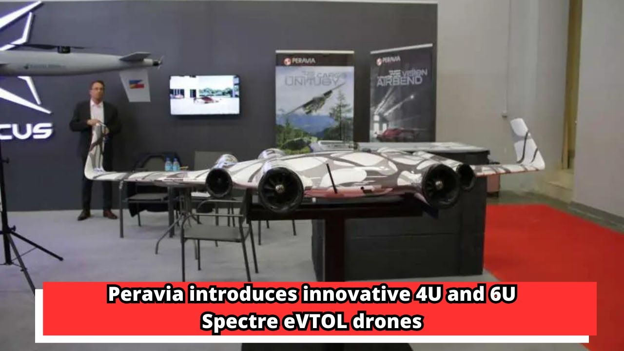 Peravia introduces innovative 4U and 6U Spectre eVTOL drones - YouTube