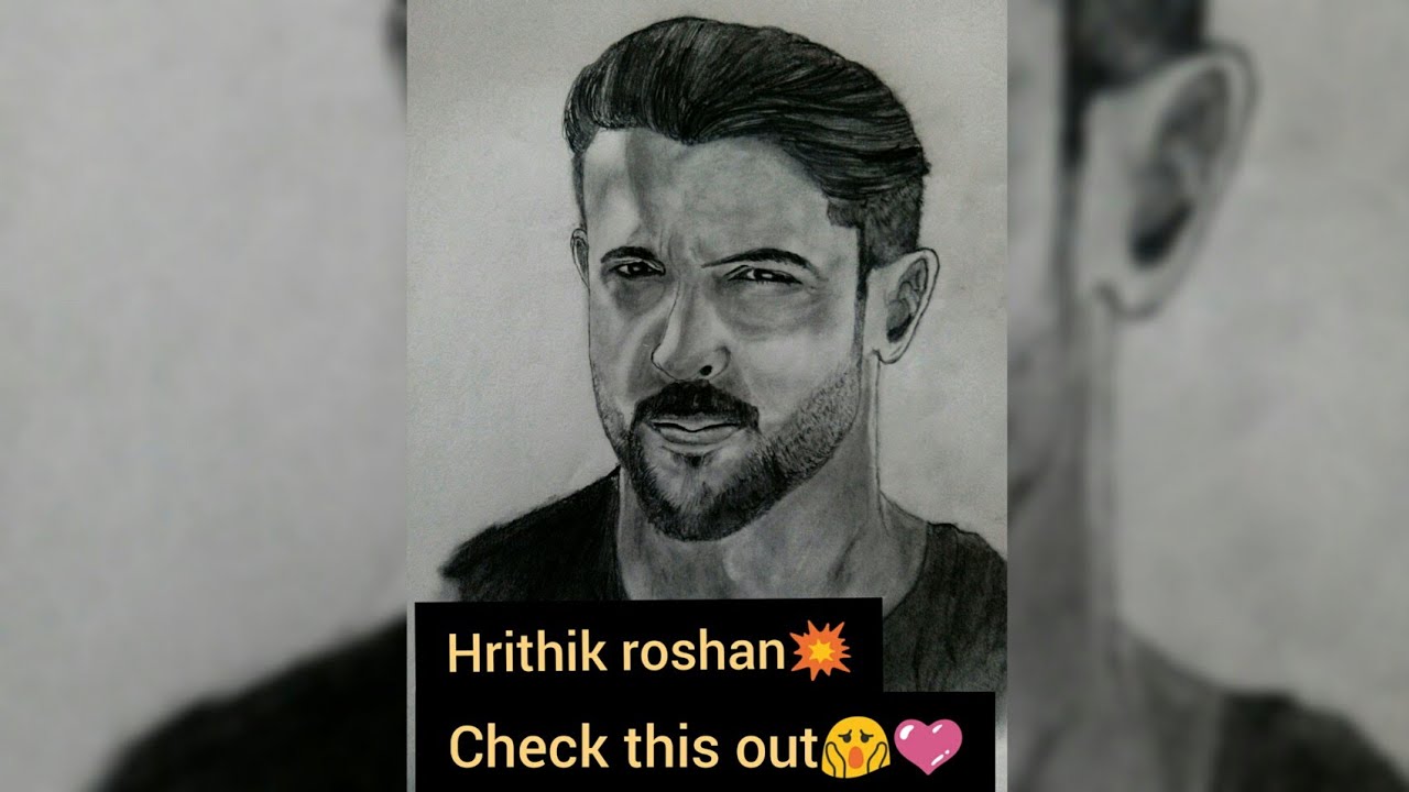 Sketch of Hrithik roshan|| easy tricks for sketching |pencil drawing ...