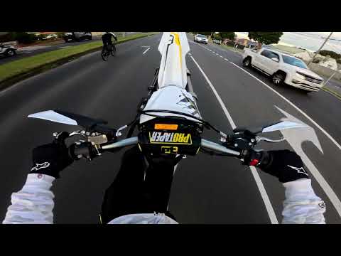 Surron Ultra bee review, police chase with helicopter