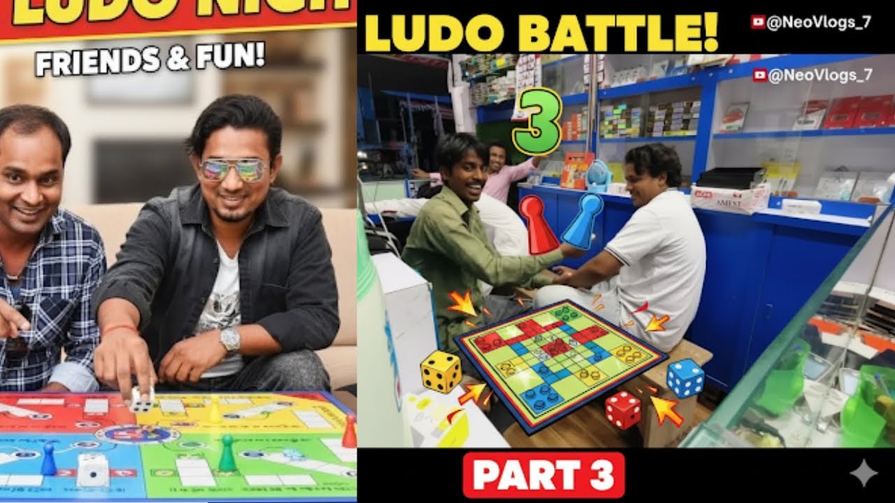Ludo Battle part 3 game super vlog - YouTube