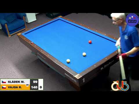 Czech league | Balkline 52/2 | 1st class | 5th round | Roman Vajda v Milan Sládek