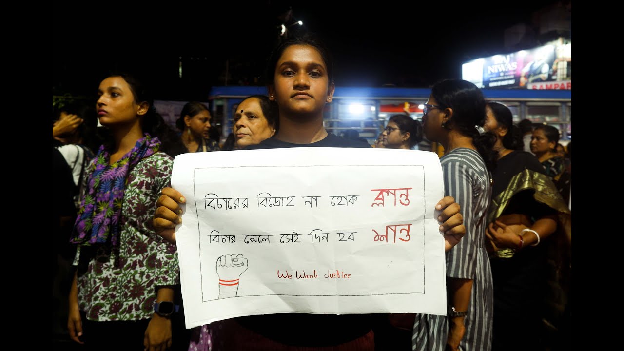 Protest for RG Kar medical college mp4 - YouTube