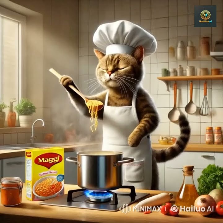 🍜Chef Kitty is back, and this time, it’s MAGGIE time! 👩‍🍳 Stay tuned for more Chef Kitty ...
