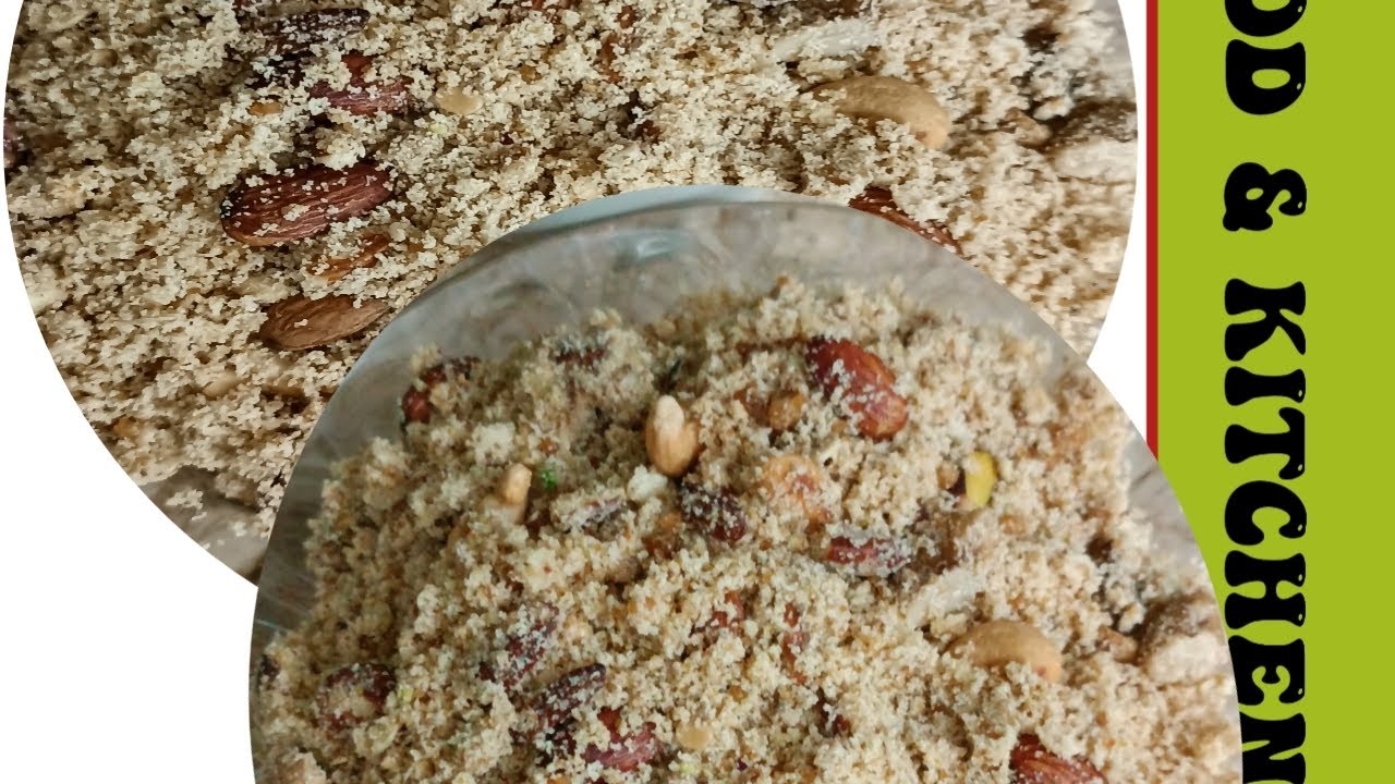 Panjeeri Recipe Simple and Easy homemade Panjeeri.... - YouTube